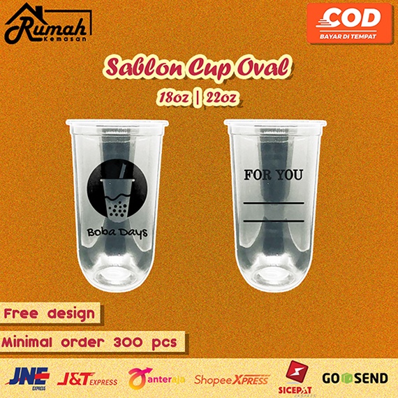 Jual SABLON CUP PRINTING KEMASAN SABLON CUP SABLON CUP OVAL SABLON ...