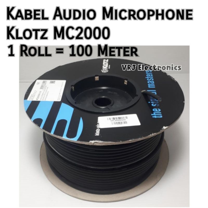 Jual Kabel Audio Microphone Klotz MC2000 Per 1 Roll 100 Meter MC-2000 MC 2000 100m | Shopee ...