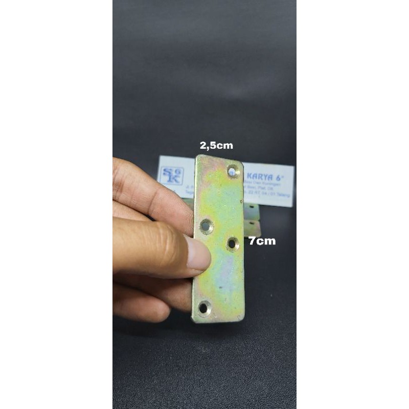 Jual PLAT SIKU LURUS 2,5 x 7 PLAT BESI SERBAGUNA | Shopee Indonesia
