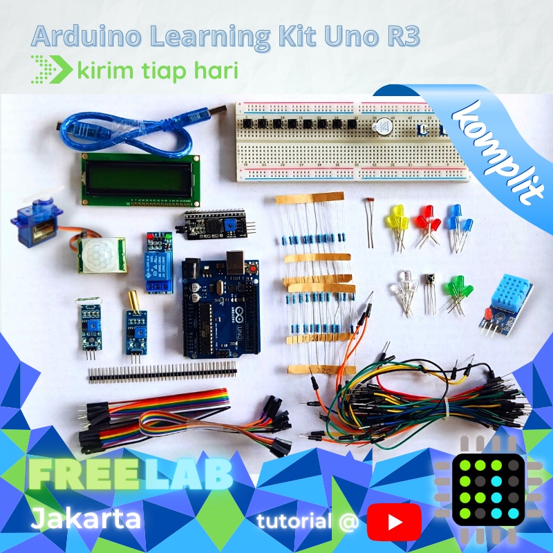 Jual Arduino Starter Learning Kit Lengkap untuk Pemula dengan Uno R3 ...