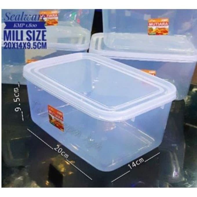 Jual Food Box 1800ml Plastik Kotak Makan 1 8l Tempat Donat Wadah