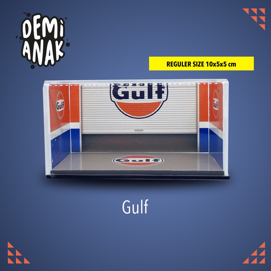 Jual Box Akrilik Diecast Gulf Orange Blue | Shopee Indonesia