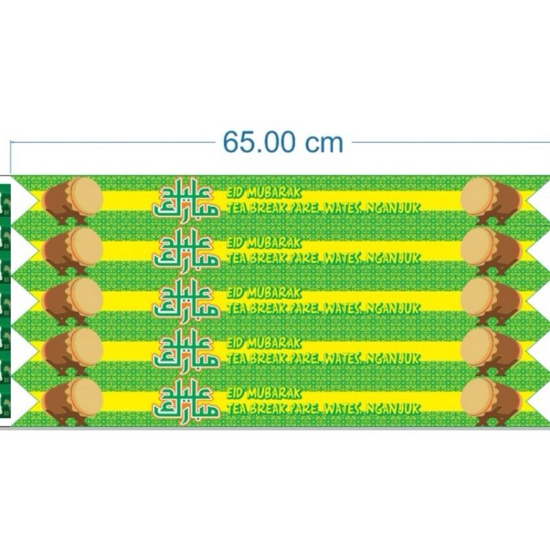 Jual PITA LABEL LEBARAN 65 X 6 CUSTOM JUMBO per pcs | Shopee Indonesia