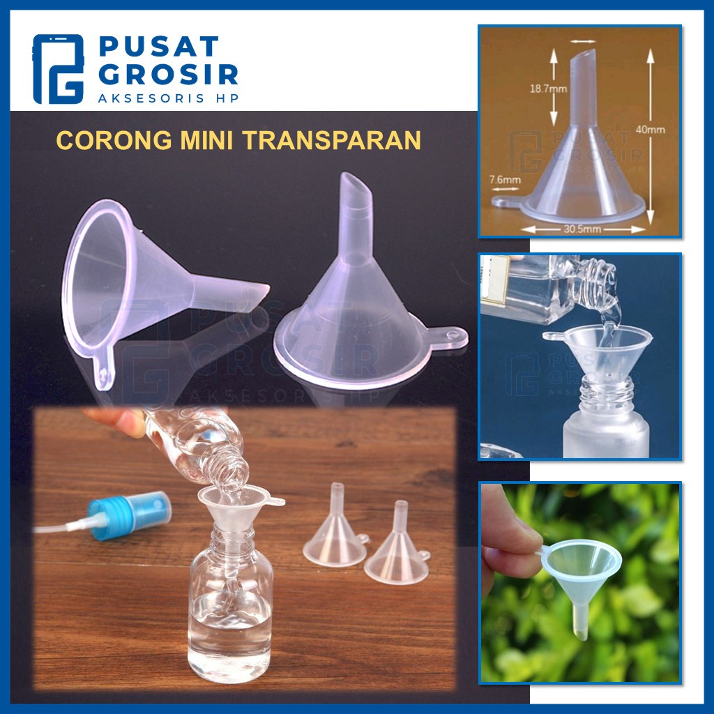 Jual Corong Mini Plastik Transparan multifungsi cocok untuk isi ulang ...