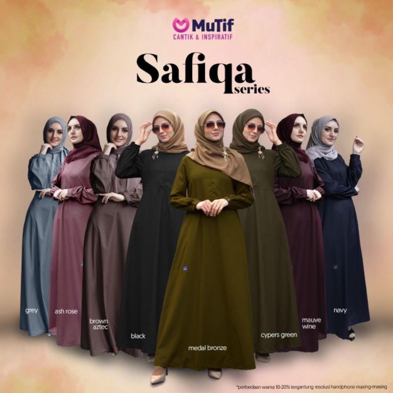 Jual gamis MUTIF terbaru SAFIQA | Shopee Indonesia