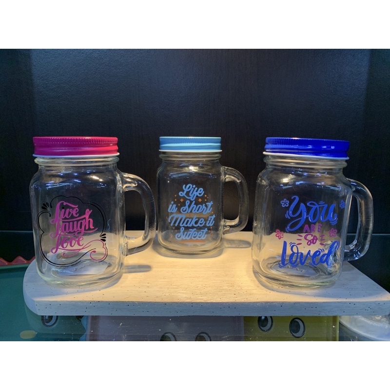 Jual MMS Gelas Mug Jar Mj-500 Word + (SID Solid ASS) 450 ml Gelas ...