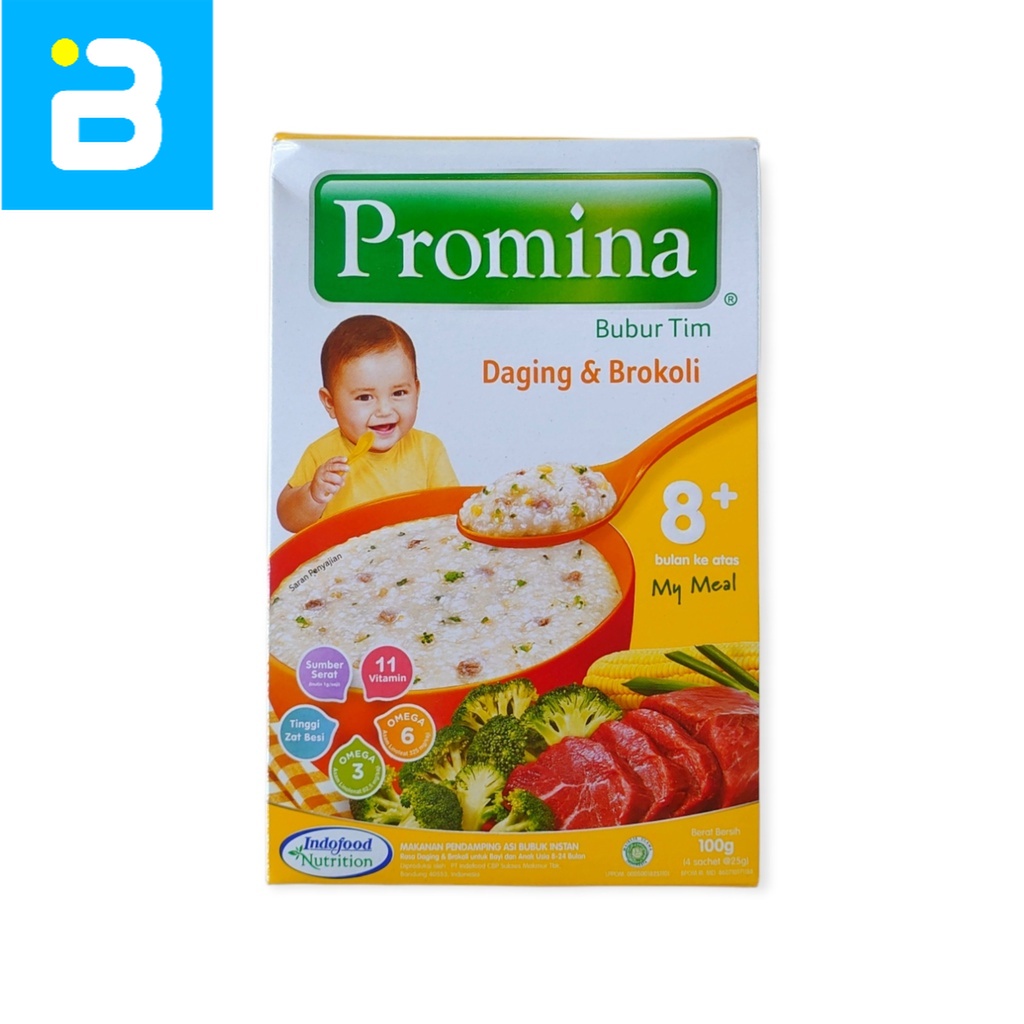 Jual Promina 8+ Bubur Tim Daging & Brokoli 100 G | Shopee Indonesia