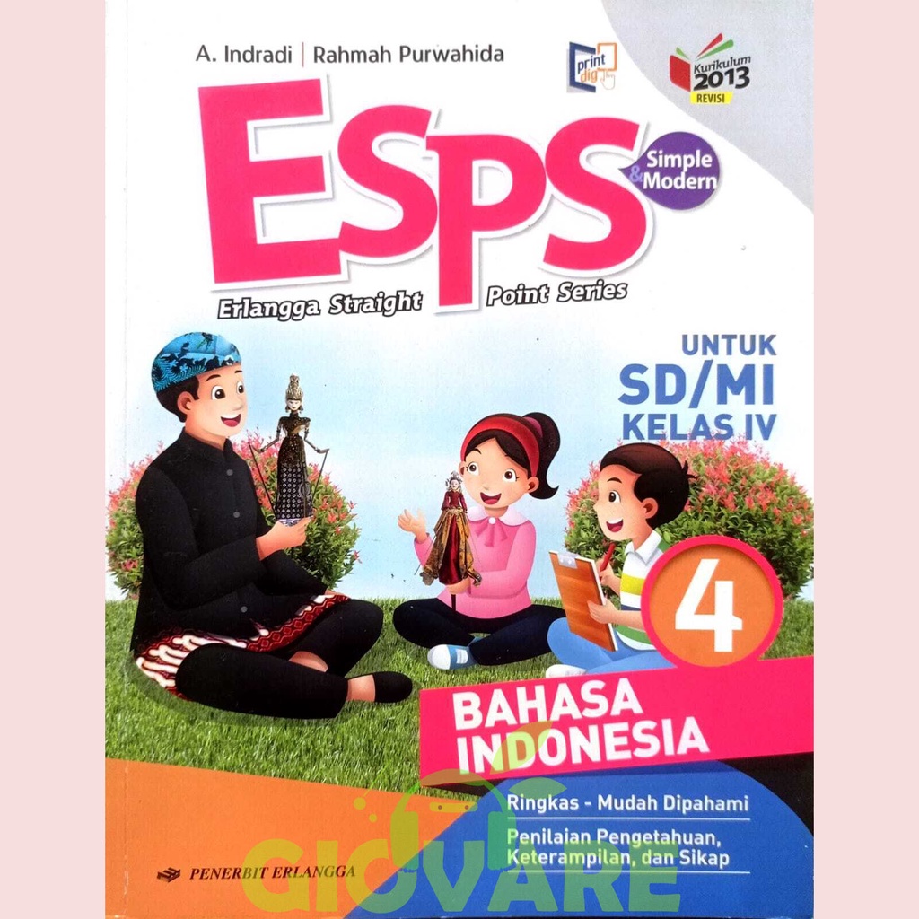 Jual BUKU ESPS BAHASA INDONESIA SD KELAS 1 2 3 4 5 6 ERLANGGA KURIKULUM 2013 REVISI | GIOVARE ...