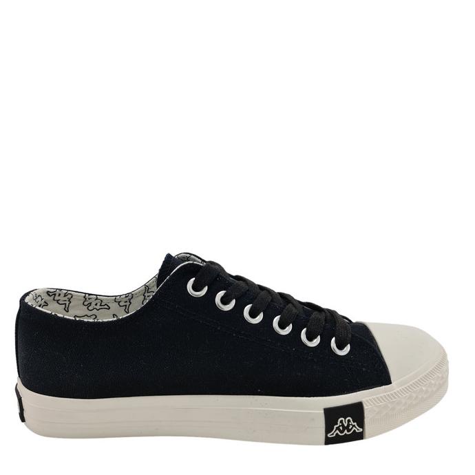 Jual Kappa Sepatu Kanvas Erli II low cut Black white | Shopee Indonesia