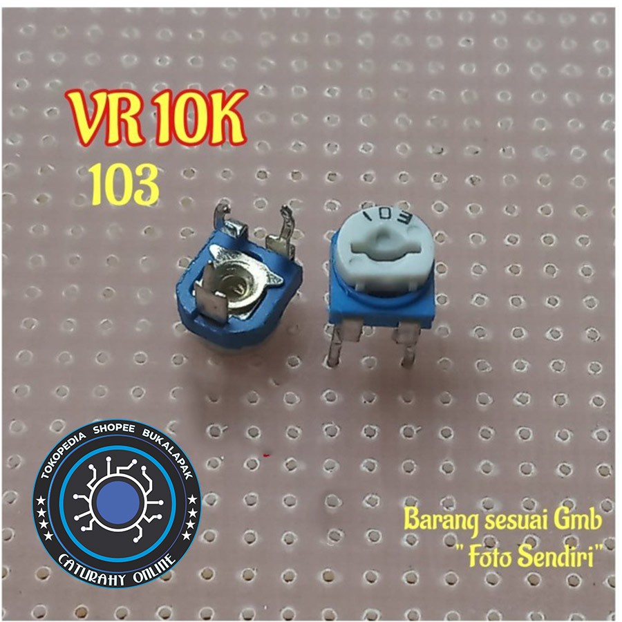 Jual VR 1k 2k 5k 10k 50k 100k 200k 220k 200 500 ohm variable resistor ...