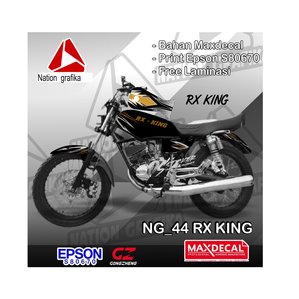 Jual NG 44 Decal Sticker Fullbody RX King - Desain List Garis Simpel ...