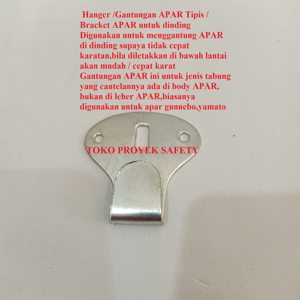 Jual Bracket / Gantungan Apar Tipis / Gepeng / bracket Apar untuk ...