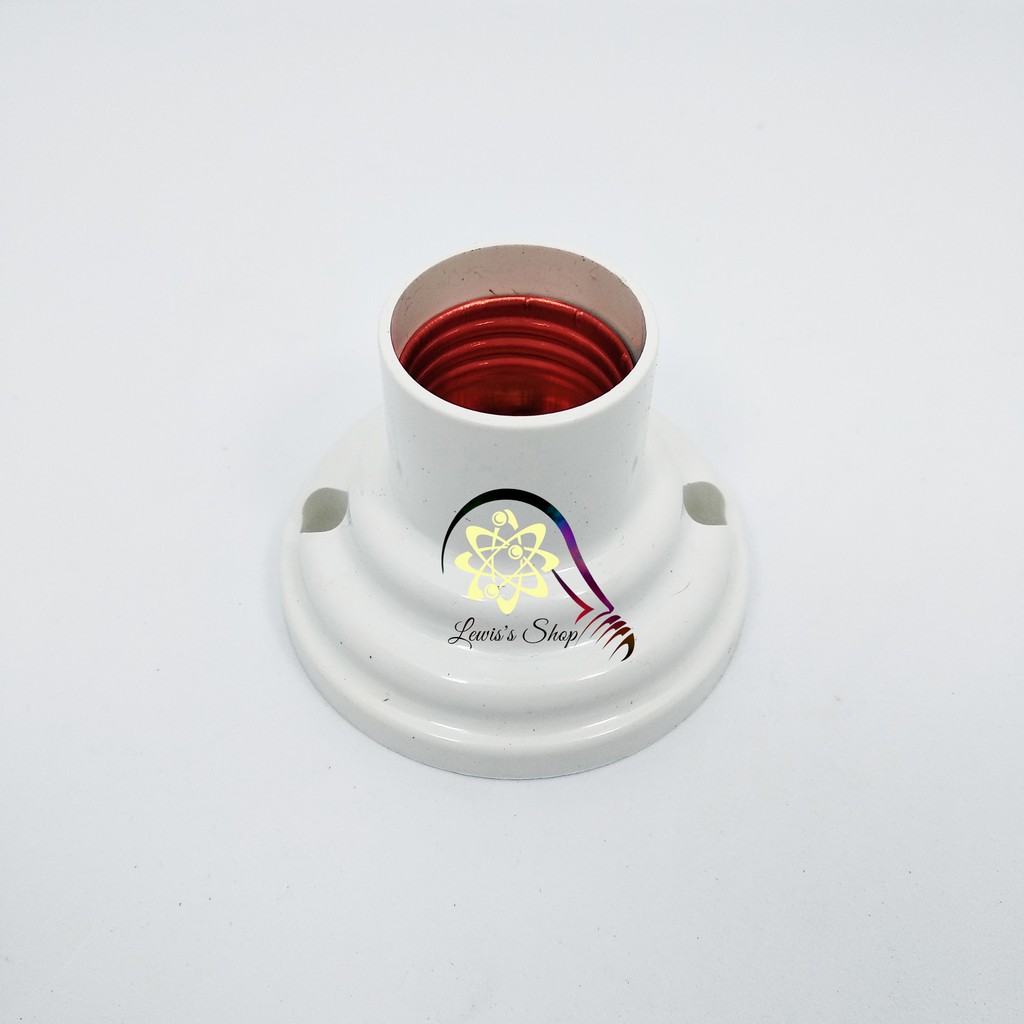 Jual Fitting Plafon E27 Fitting Duduk Lampu Putih Hitam | Shopee Indonesia