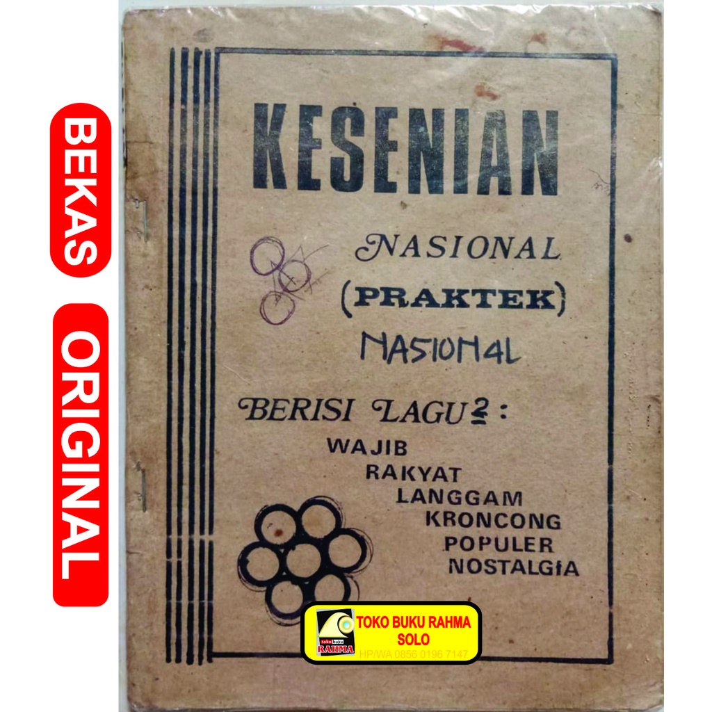 Jual Kesenian Nasional Praktek berisi lagu wajib rakyat langgam ...