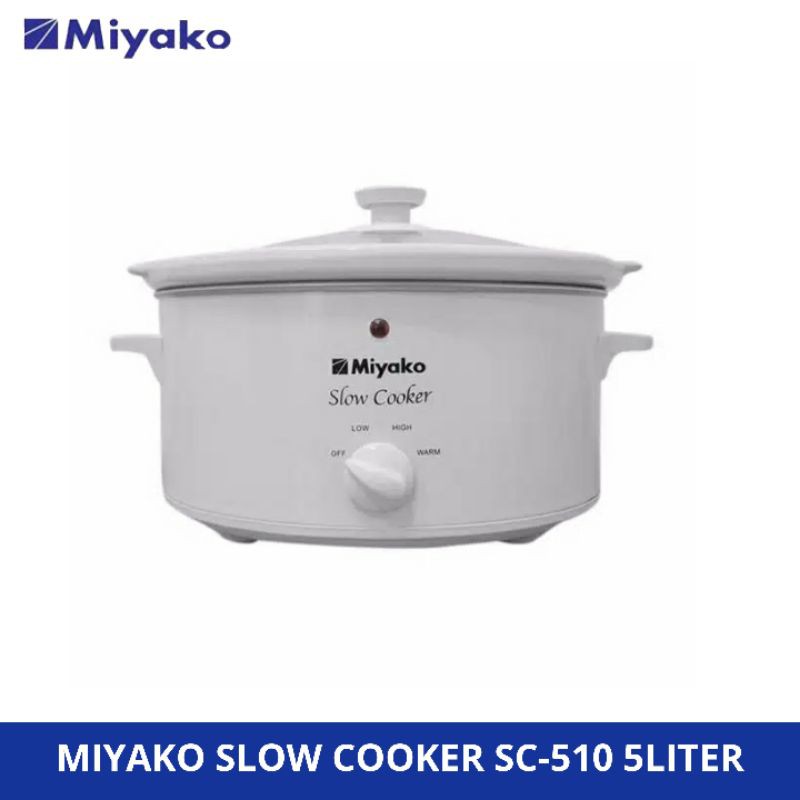 Jual Slow Cooker miyako SC510 / Pemasak Lambat SC 510 - Putih [5L ...
