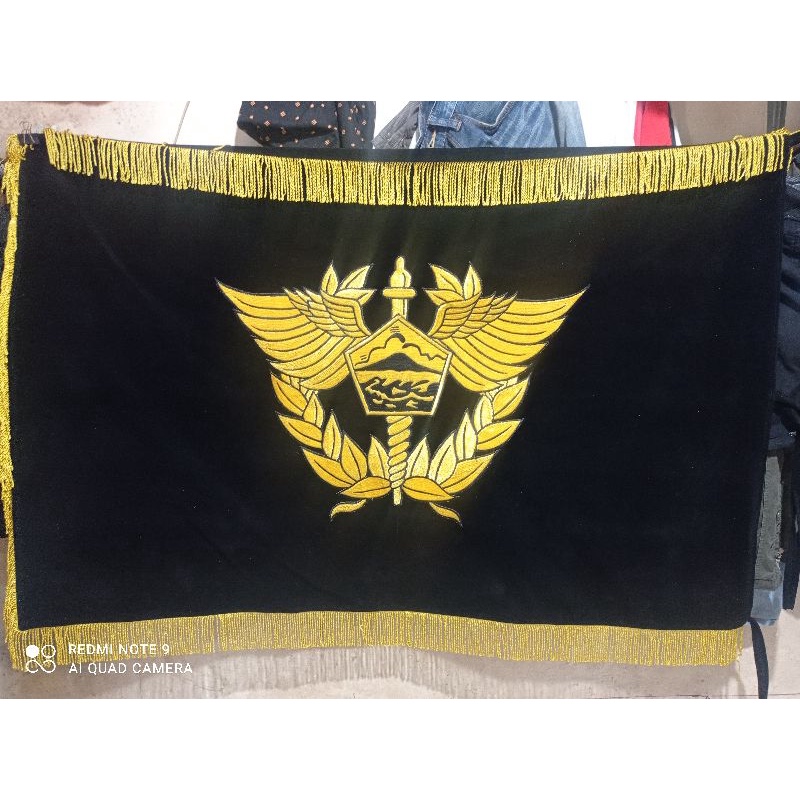 Jual bendera petaka bea cukai/bendera petaka bordir/bendera custom ...