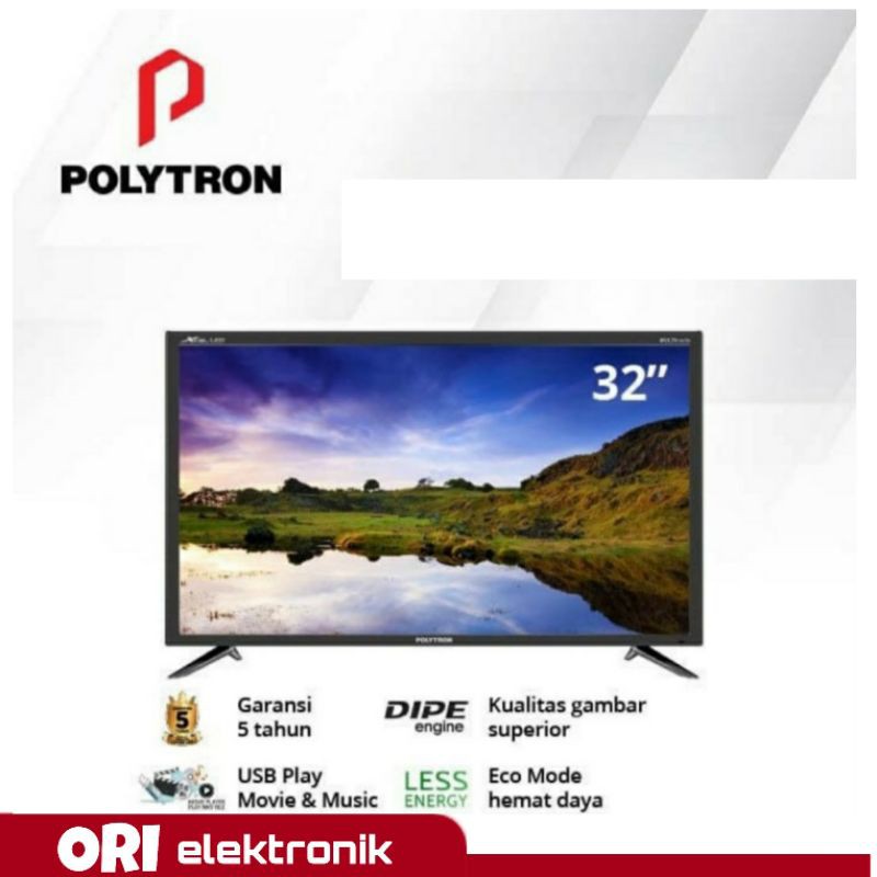 Jual POLYTRON LED TV DIGITAL 32" PLD-32V1753/ PLD-321853 | Shopee Indonesia