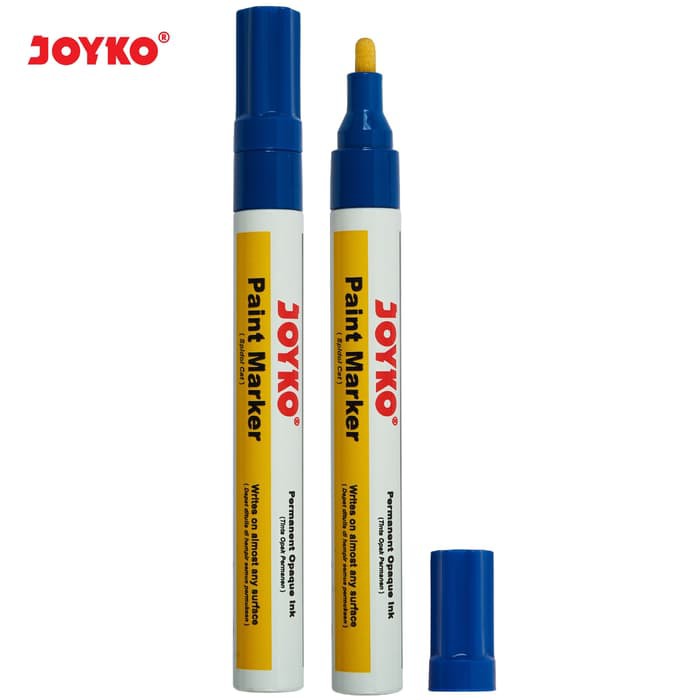 Jual Spidol Paint Permanent Marker Blue JOYKO PTM39/Spidol Cat Biru ...