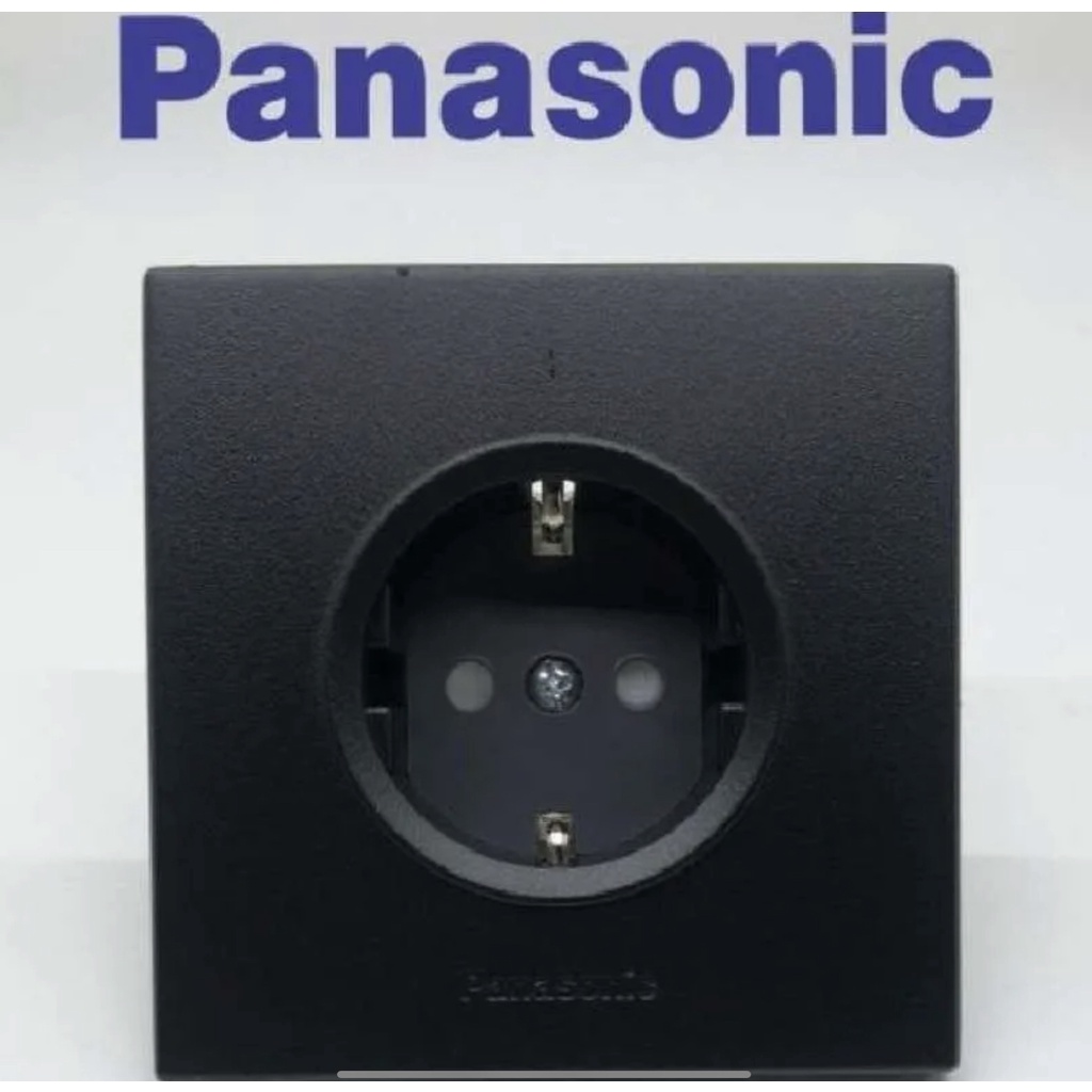 Jual Panasonic Stop Kontak Hitam Black Matte WESJ 1121 Glow in the dark ...