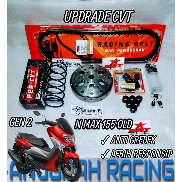 Jual PAKET UPGRADE CVT ANTI GREDEK ANTI LOYO THN 2017-2019 N MAX 155 ...