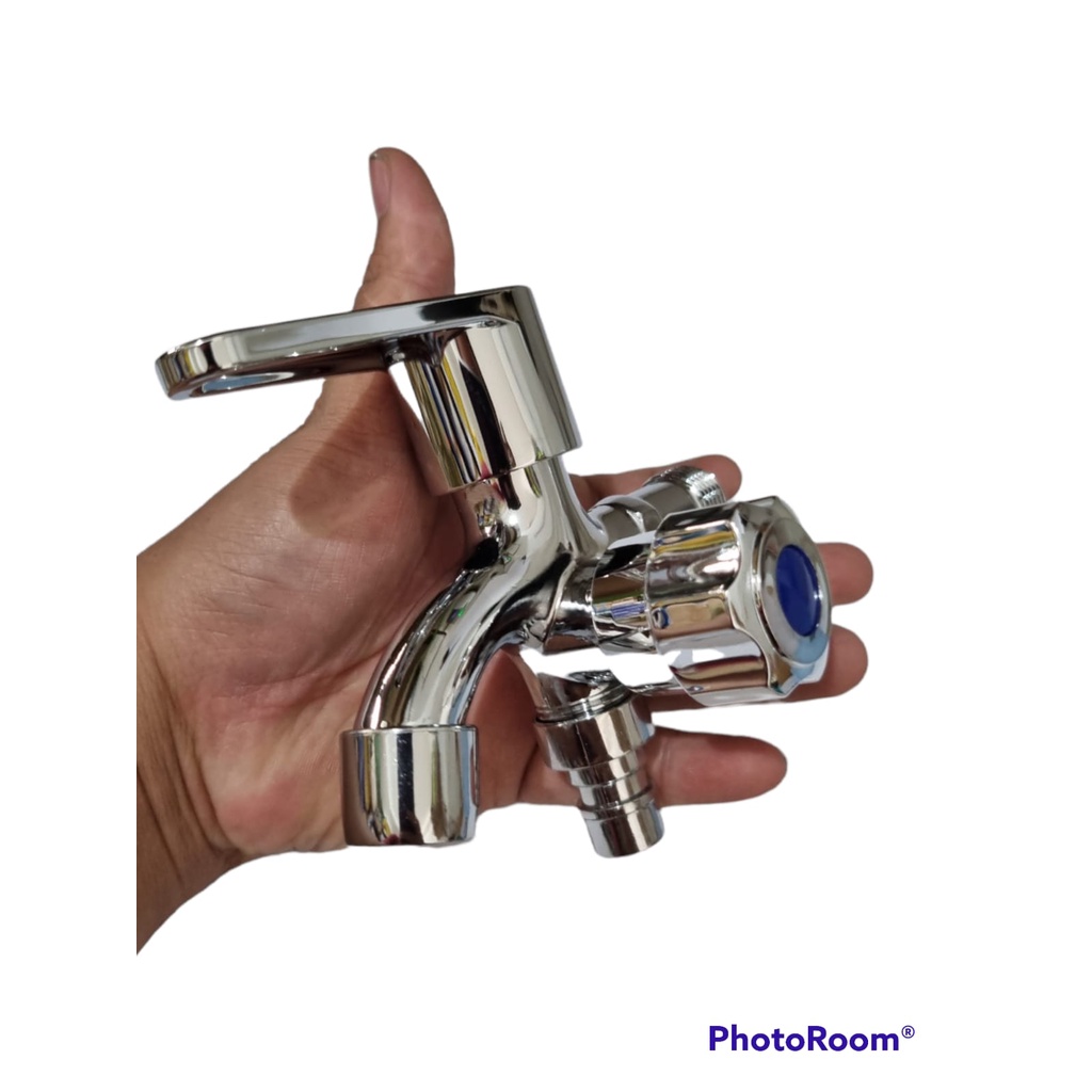 Jual Kran Air 2 Cabang Stainless Engkol Baling Hause Onda / Keran Air Duoble Kran Shower Kran ...