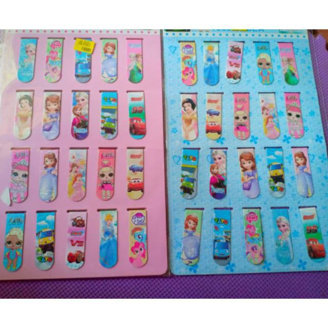Jual Pembatas Buku Magnet / Post It Magnet / Bookmark Buku Magnet ...