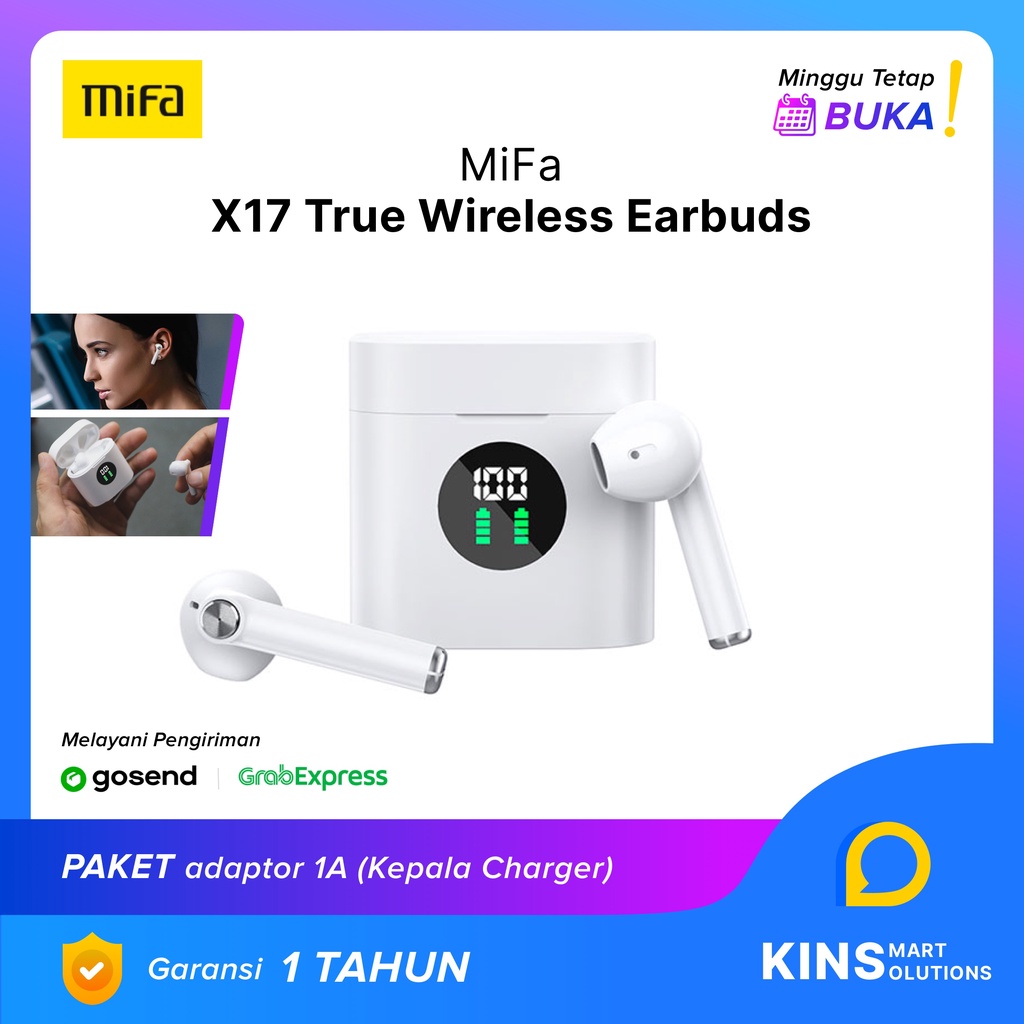 Jual Mifa X17 True Wireless Earbuds Headset Bluetooth 5.0 Stereo Sound ...