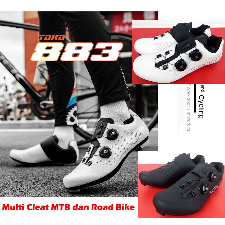Jual Sepatu Sepeda Roadbike MTB RPM A206 Multi Cleat Cycling Lock Shoes ...