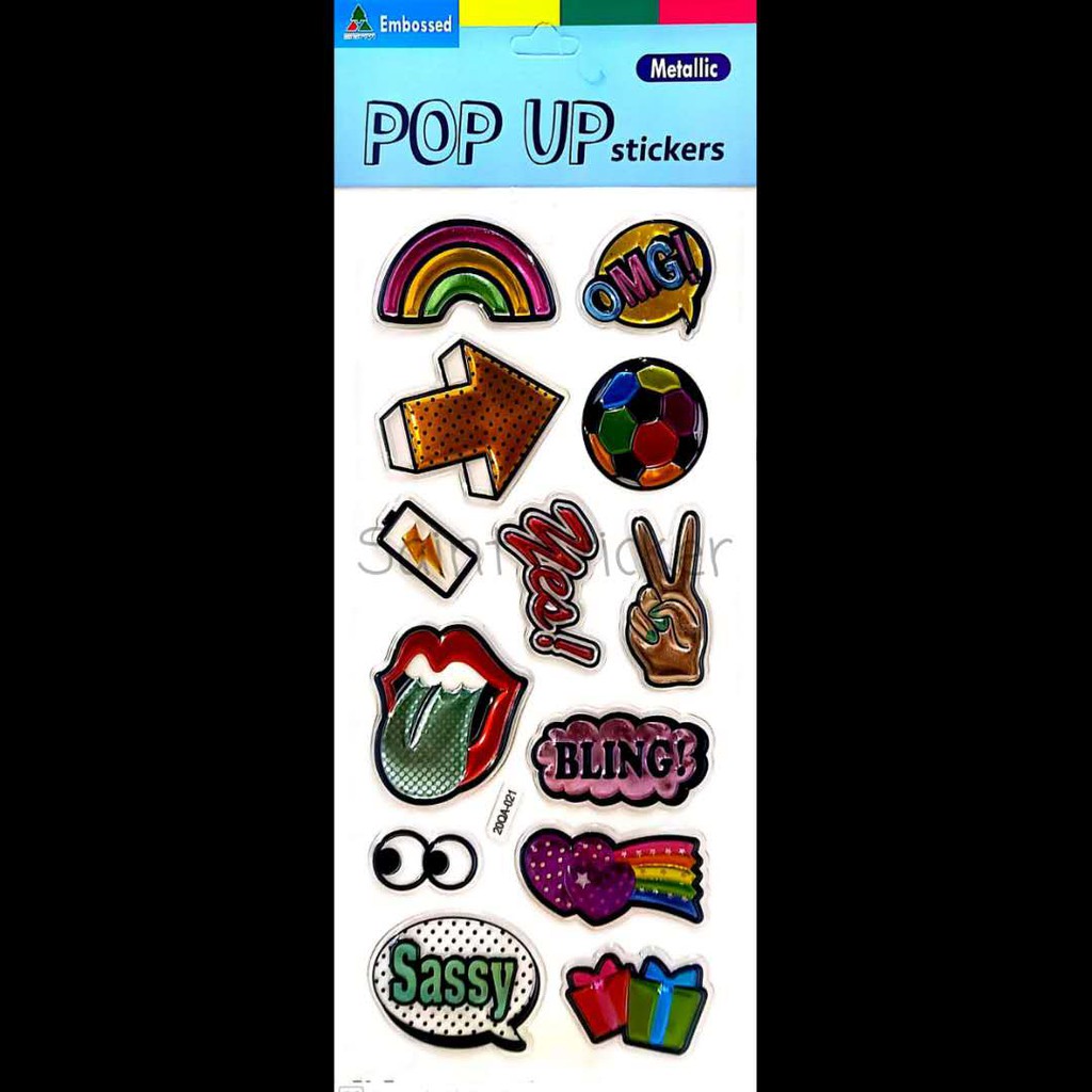 Jual Stiker Timbul Pop Up Sticker Gambar Tempel Anak Edisi Rainbow ...