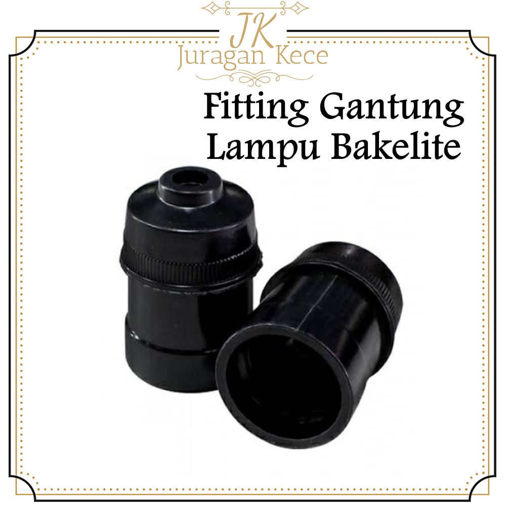 Jual Fitting Gantung Bakelite Bohlam Lampu Saklar Fiting Socket Pendant ...