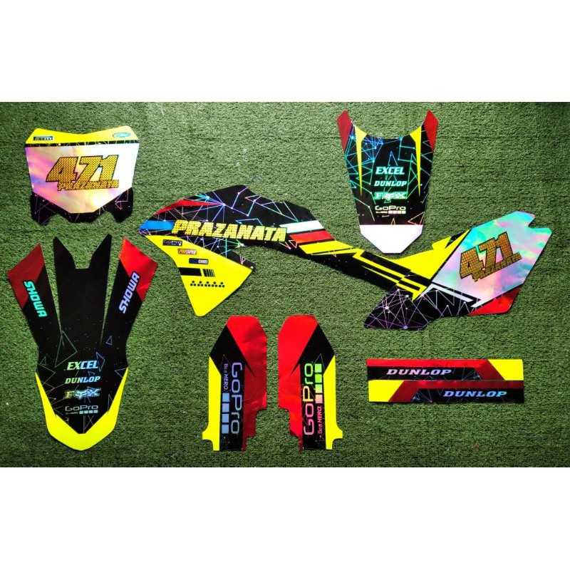 Jual Decal Sticker Hologram + Stabilo & Gold Karbon ( Dtracker, KLX ...