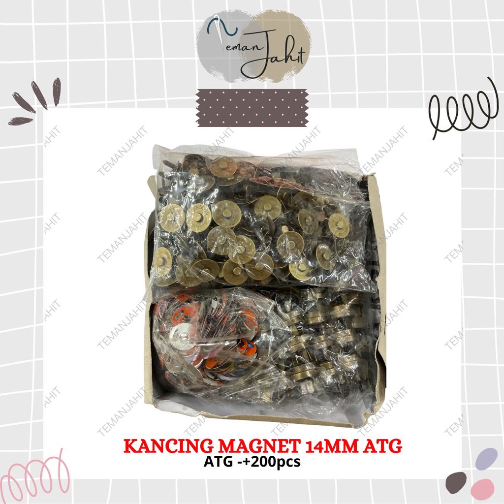 Jual Kancing Magnet 14mm ATG / Kancing Magnet ATG / Kancing Tas ...