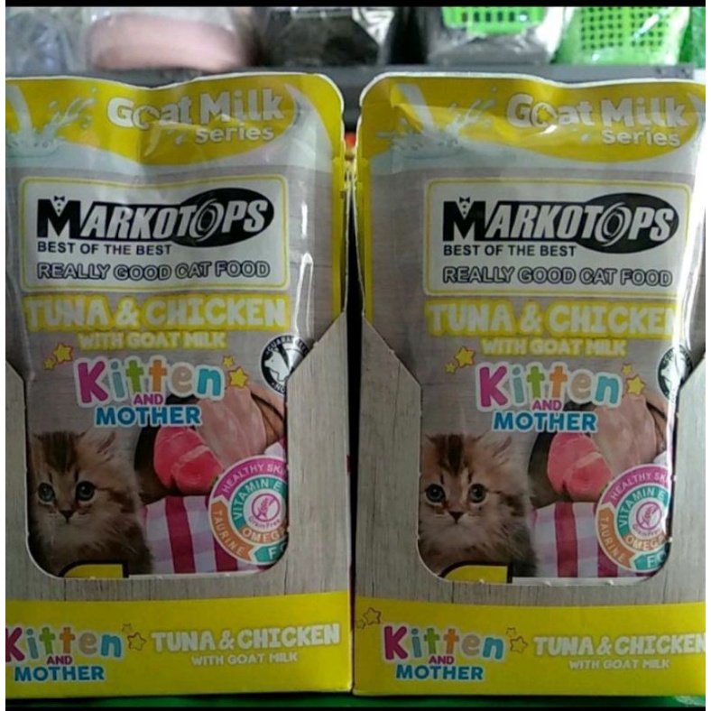 Jual Markotops Tuna Mother and Kitten pouch 85g - makanan kucing basah ...