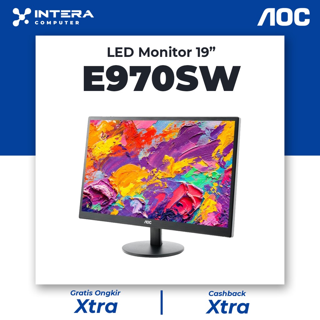 Jual LED Monitor AOC E970SW 18.5" - Monitor PC | Shopee Indonesia