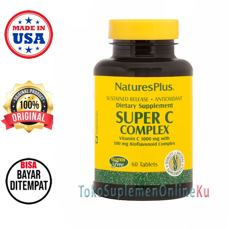 Jual Natures Nature's Plus Super C Complex - 60 tablet | Vitamin c ...