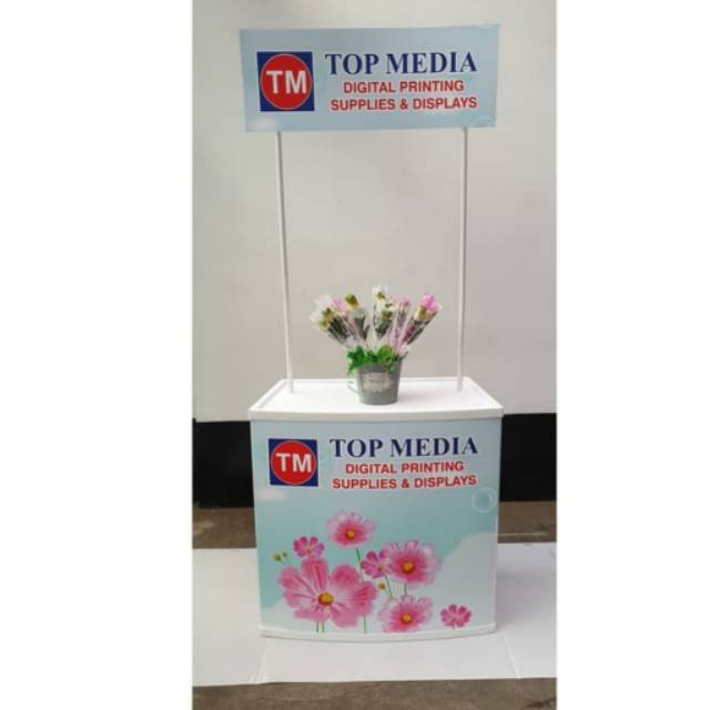 Jual Event desk standar ( IMPOR ) (DENGAN CETAKAN) / Meja Promosi ...