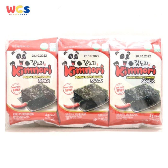 Jual Kim Nori Korean Crispy Seaweed Snack Good Taste Spicy 4g x 3p 12g ...