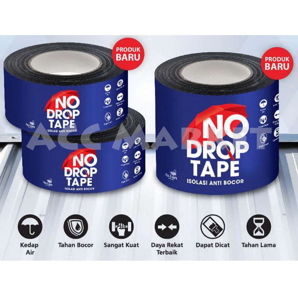 Jual No Drop Tape Lakban Anti Bocor Isolasi Atap Pipa Air | Shopee Indonesia