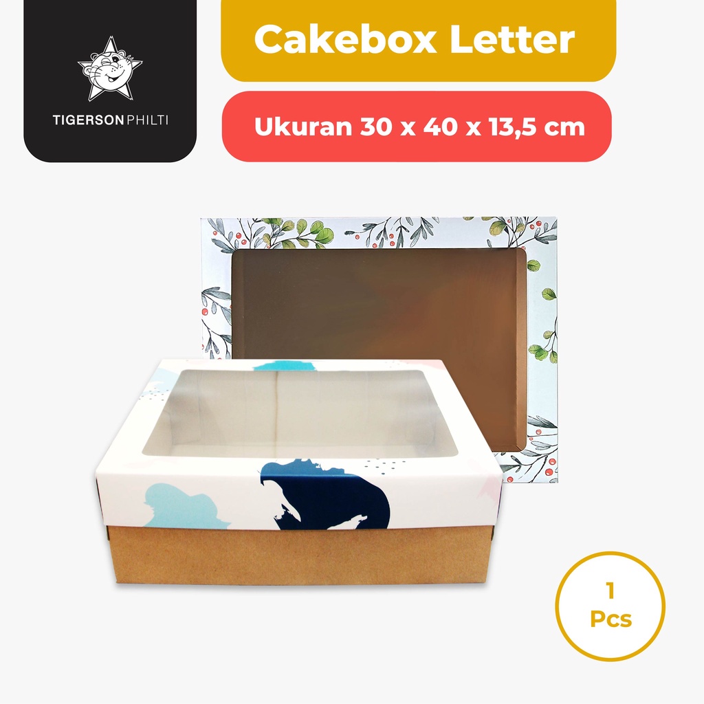 Jual Cake Box/Packaging kue/kotak Kue/kemasan kue Letter uk 30 x 40 cm ...
