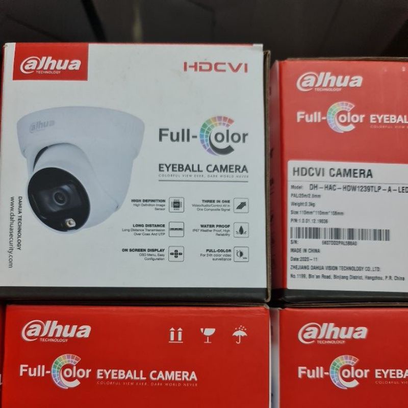 Jual CAMERA CCTV DAHUA COLORVU+AUDIO DH-HAC-HDW1239TLP-A-LED INDOOR 2MP ...