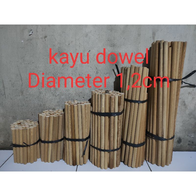 Jual Kayu Dowel Diameter 1,2cm | Shopee Indonesia
