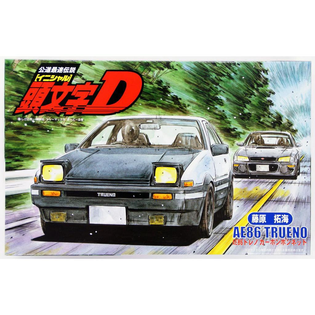 Jual Fujimi 1/24 Toyota AE86 Trueno Takumi Fujiwara Carbon Bonnet ...