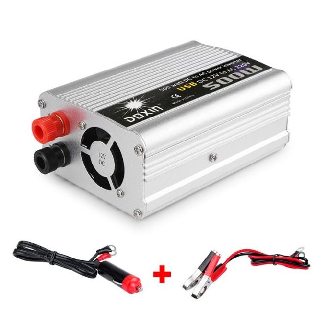 Jual DOXIN Power Inverter Colokan Listrik Mobil DC to AC 220V 500W EU Plug | Shopee Indonesia