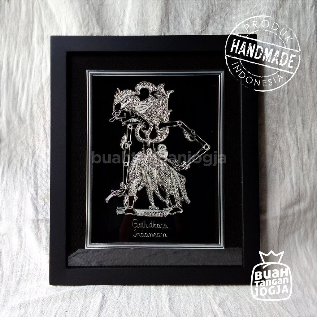 Jual Wayang Lapis Perak - Kerajinan Khas Kotagede Jogja - Frame 36x43 cm | Shopee Indonesia