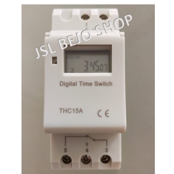 Jual 48V DC / AC DIN Rail Digital Programmable Timer Switch Model MCB ...