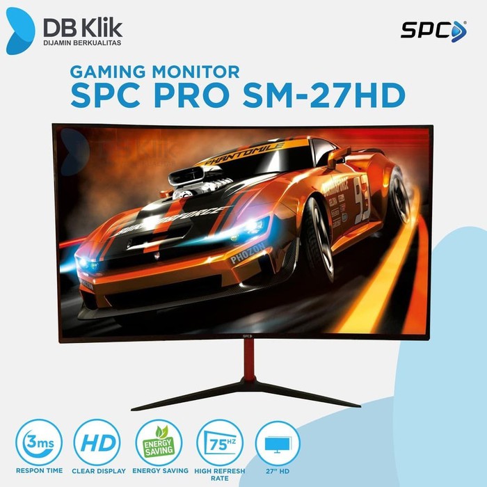 Jual MONITOR LED SPC GAMING PRO SM-27HD 27" | 27INCH CURVED FULL HD ...