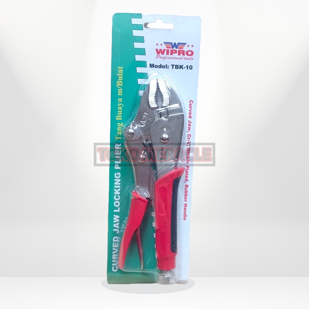 Jual Wipro Tang Buaya Bulat 10inch 10" Tipe TBK-10 - Tang Jepit CRV ...