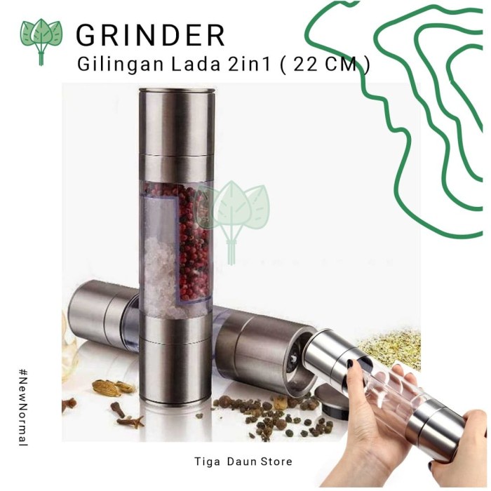 Jual Grinder Lada Gilingan Merica Paper Mill Grinder Bumbu 2 in 1 ...