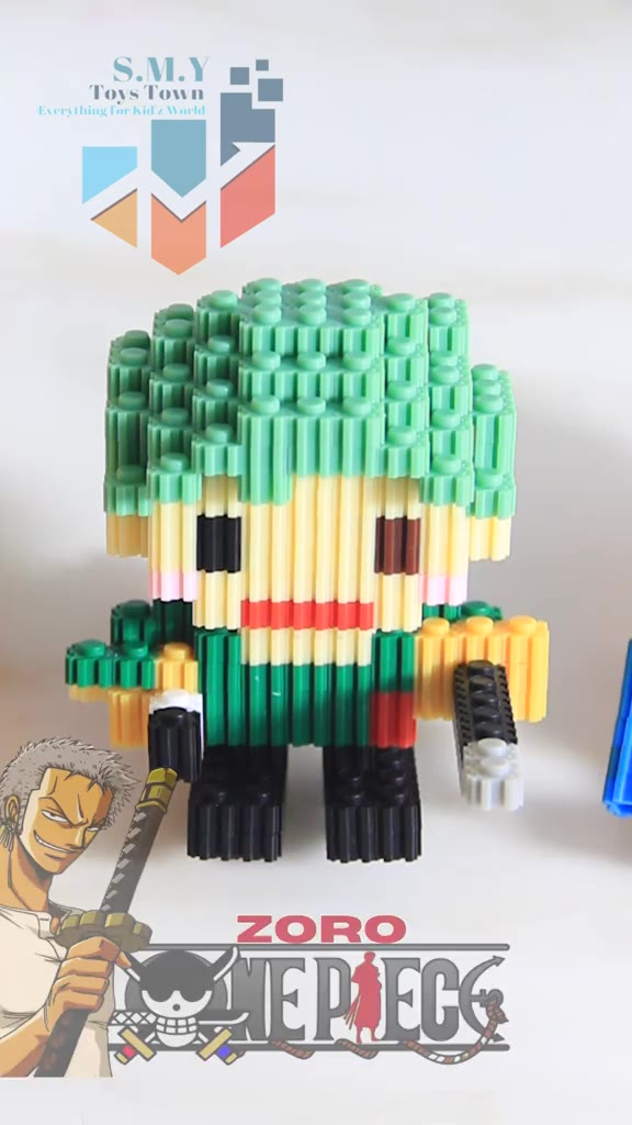 Jual SMY Toystown Nano Blocks One Piece Luffy Chopper Nami Ace Mini 3D ...