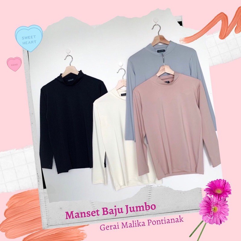 Jual Manset baju jumbo wanita pria dalaman pakaian cewek cowok kaos ...